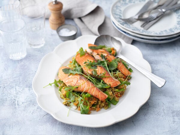 Lax med pasta risoni | Recept - Zeta