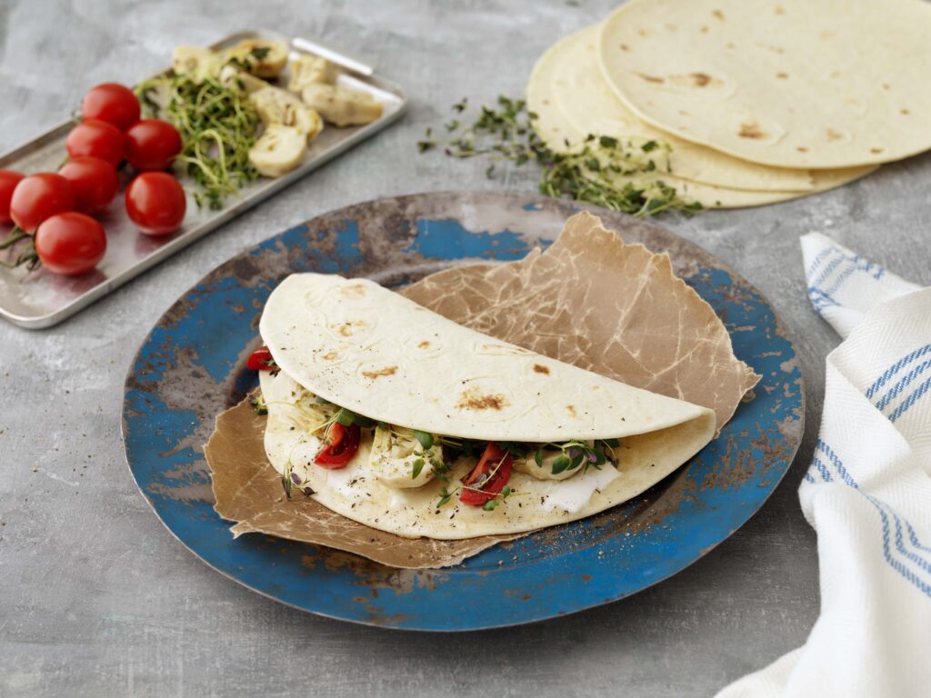 Piadina med kronärtskocka och mozzarella | Recept - Zeta