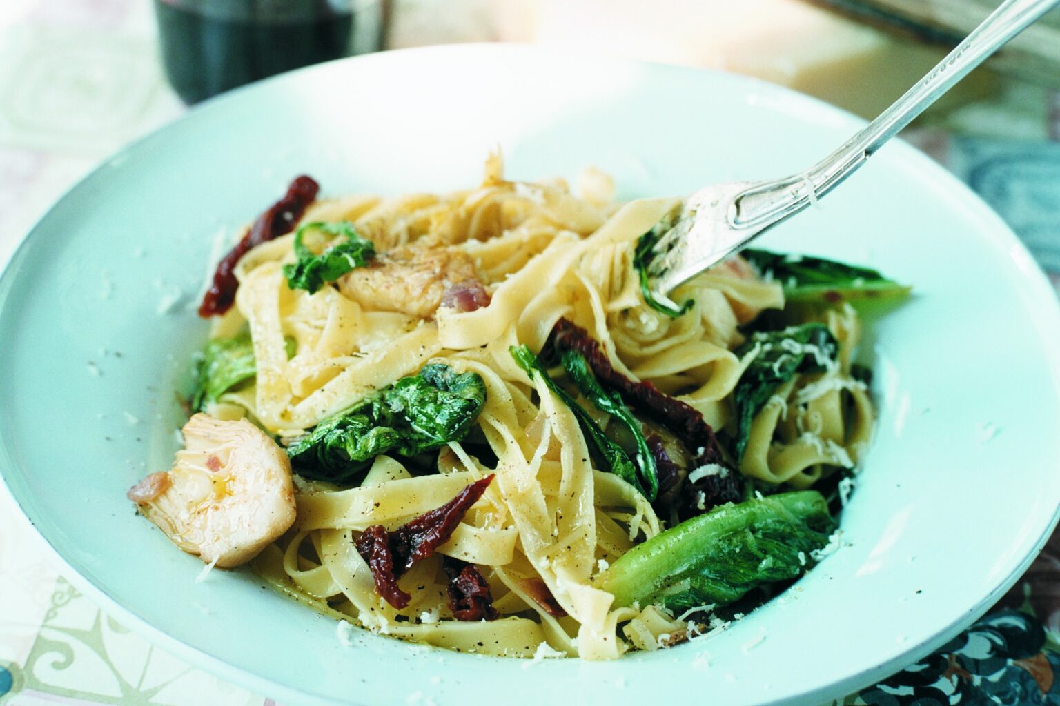 Pasta Tagliatelle Mezzanelle med kronärtskockor | Recept - Zeta