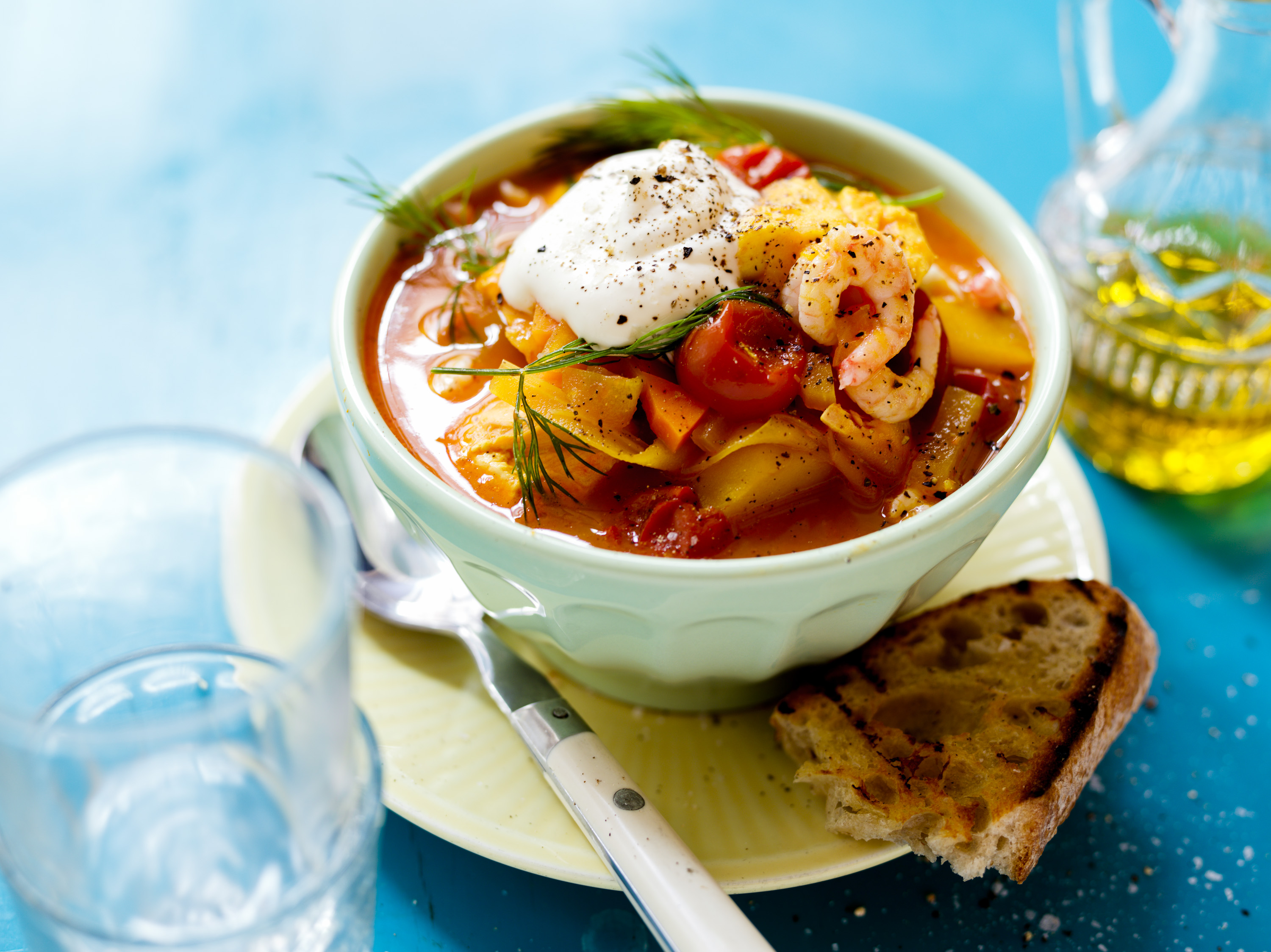 Fisk- och skaldjursgryta med saffran | Recept - Zeta